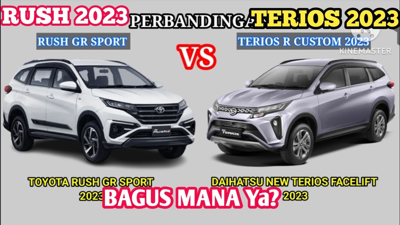 KOMPARASI TOYOTA RUSH Vs DAIHATSU TERIOS 2023 || Mana Yang Lebih Bagus ...