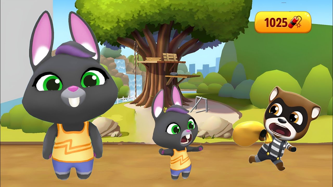 Talking Tom Gold Run Talking Becca Character Full Screen Game Play 5 ...