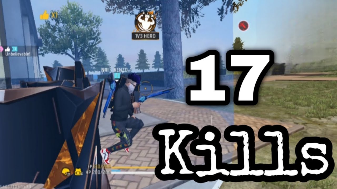 17 🥵 Kills In Custom Room 3v3 😲 Kenzo Gamer Mass Gameplay Garena Free ...