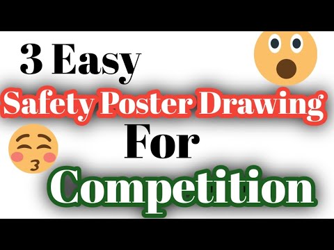 Safety Poster Drawing For Competition|Safety Drawing|SafetyPoster ...