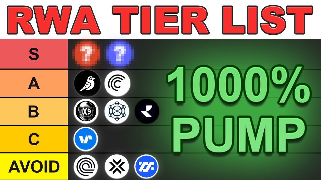 Ultimate RWA Crypto Tier List For 2024 [URGENT 10x Pump Potential ...