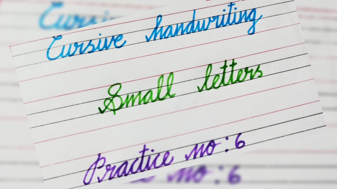 Handwriting Practice No 6 | Cursive Writing Explained In Tamil அழகான ...