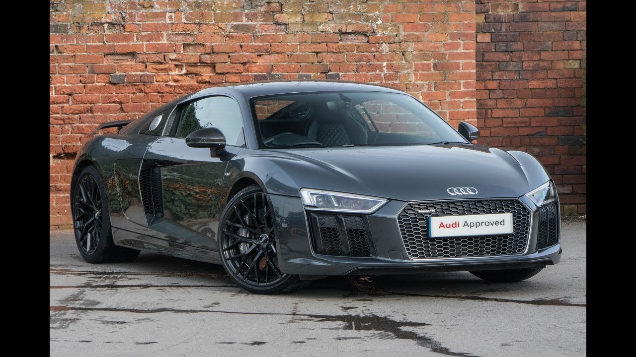 AUDI R8 V10 PLUS QUATTRO GREY 2016 - YouTube