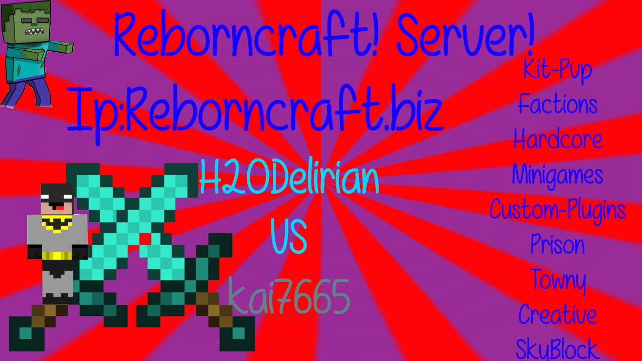 Epic Noob Battle *RebornCraft* Ip in Desc! - YouTube
