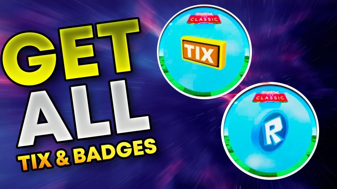 How To Get ALL TIX & Badges in the Roblox Classic Event (MINEBLOX Guide ...
