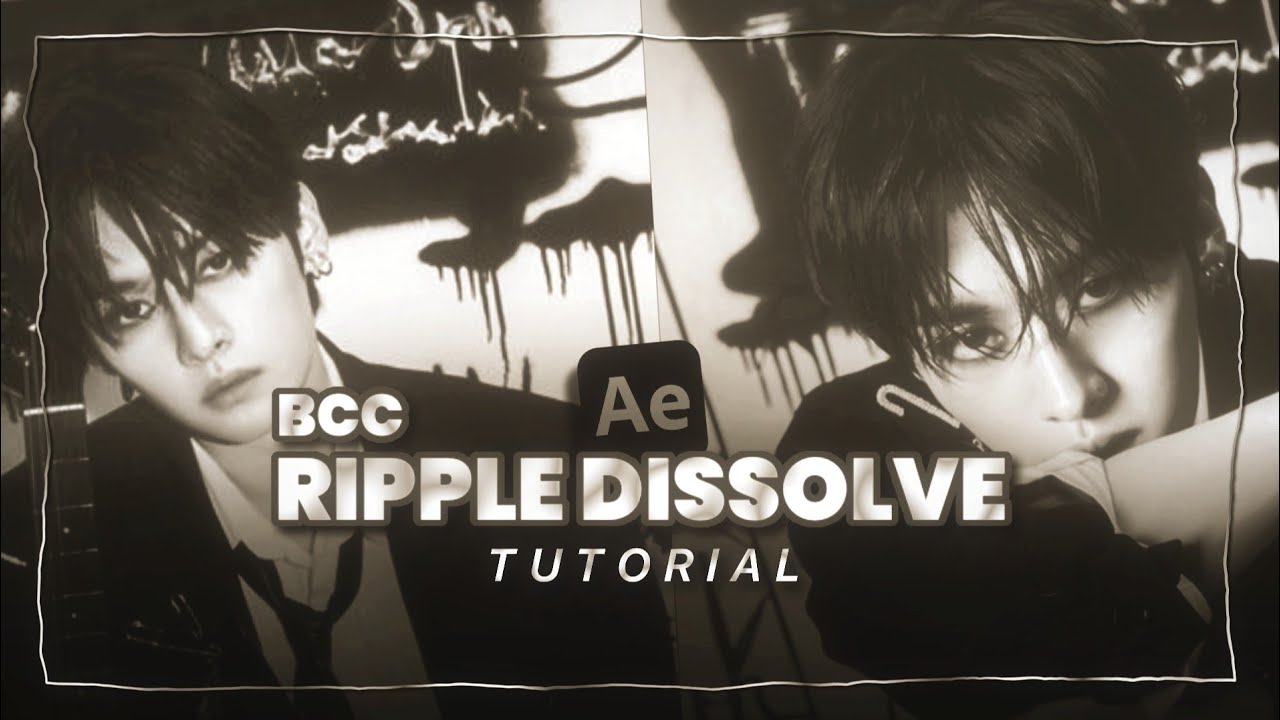 ripple dissolve tutorial | after effect - YouTube