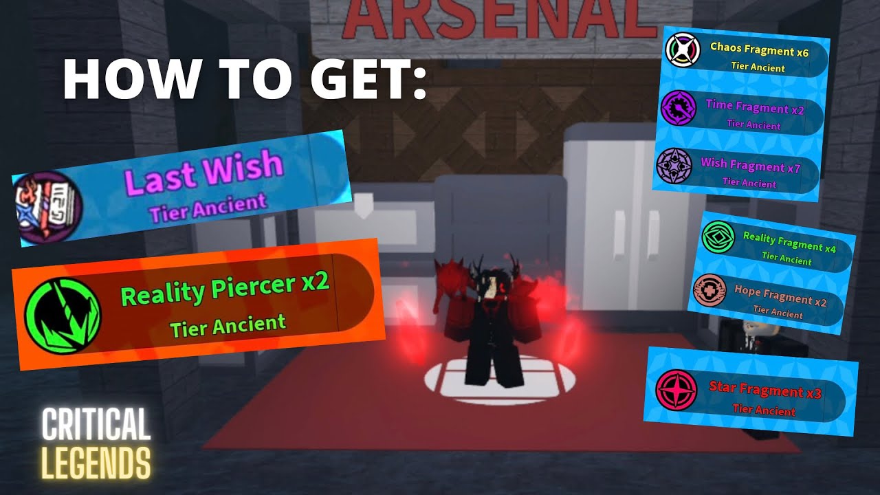 How to get LAST WISH + Tier Ancient Items! (Critical Legends) - YouTube