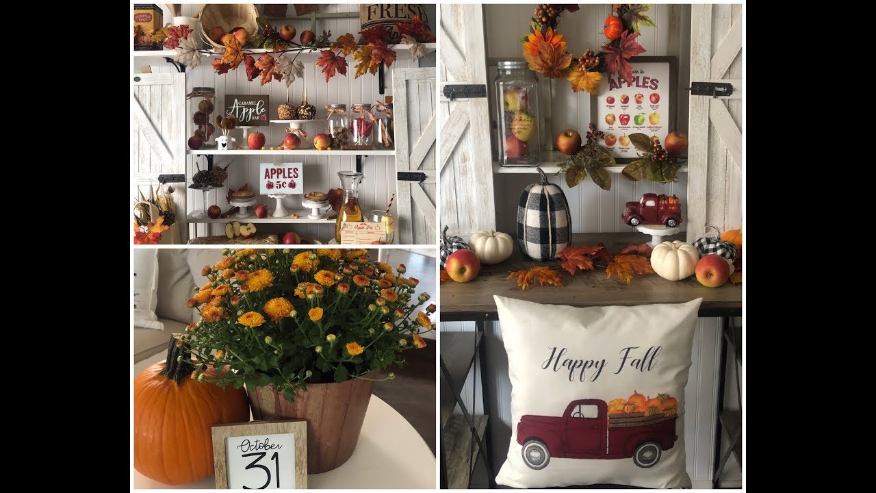 FARMHOUSE 🍂 FALL DECORATE WITH ME | FALL DECORATING IDEAS FALL HAUL ...