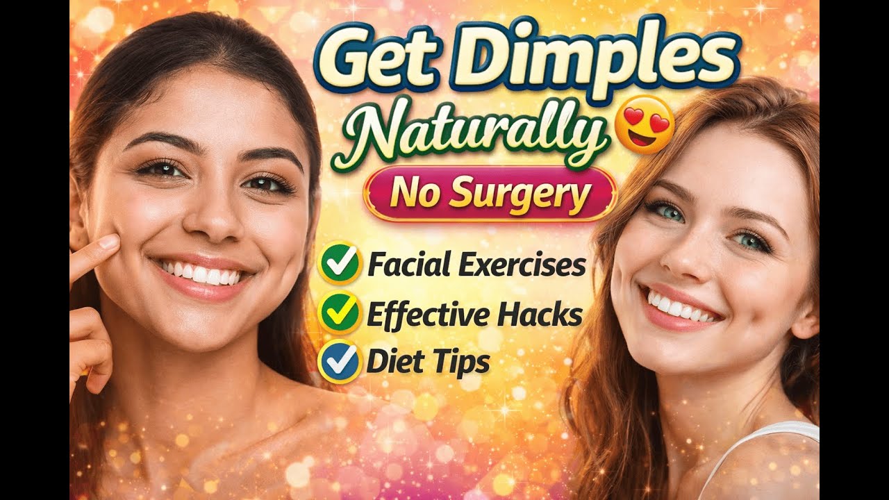 Get Dimples Naturally 😍 No Surgery|Dimples in 7 Days|#beautytutorial |# ...