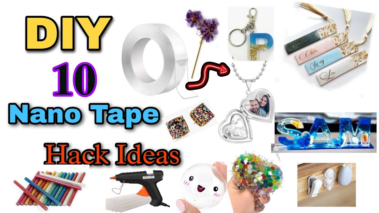 DIY 10 Nano Tape Hack Craft Ideas 💡 - YouTube
