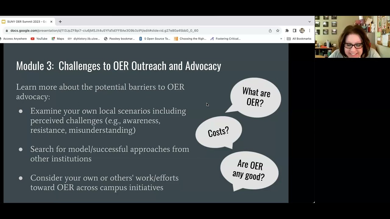 Collaboration Toward OER Design, Use, and Outreach for Diverse Academic ...