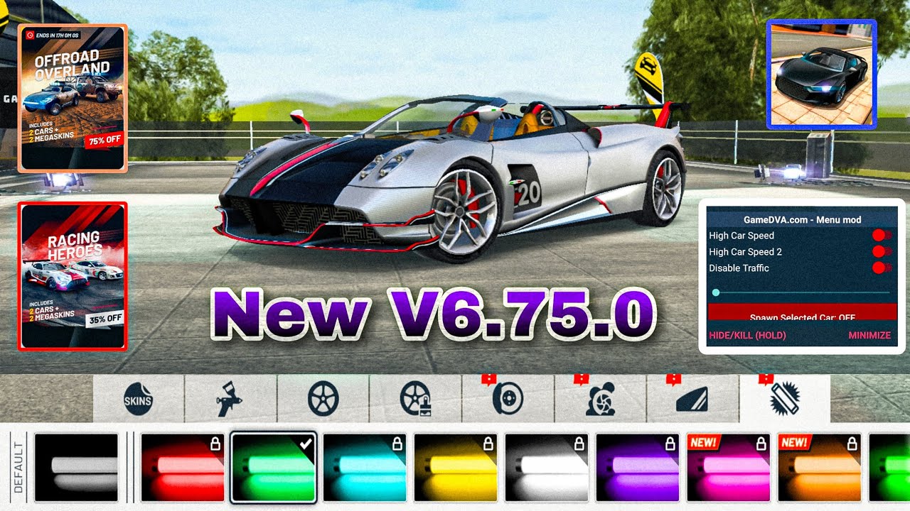 What's New? in Update v6.75.0 - Extreme Car Driving Simulator mod menu ...