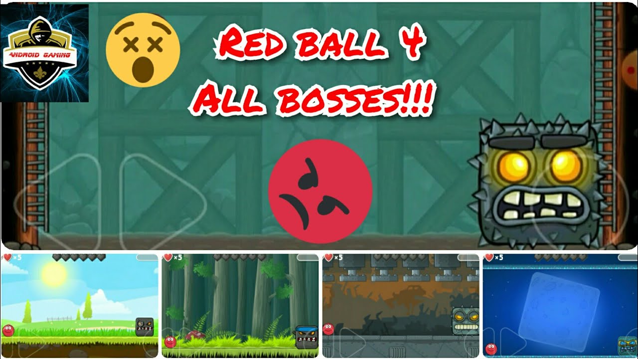 Red ball 4 all bosses!!! | Boss Battle | Android Gaming - YouTube
