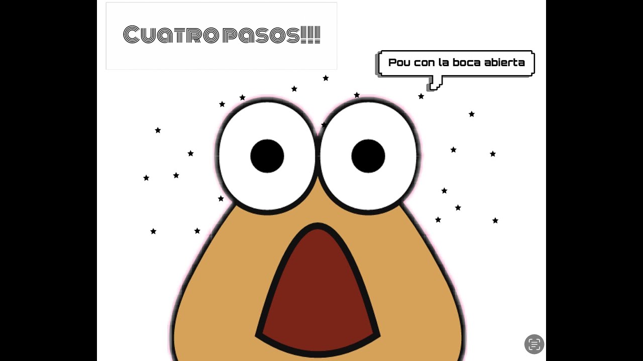 Pou con boca grande en 4 pasos. - YouTube