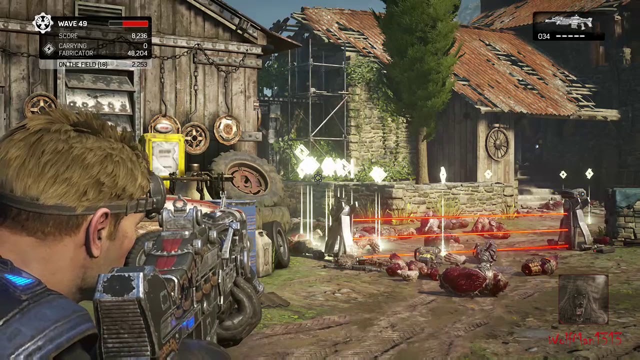 Gears 4: Wave 49 on insane on Reclaimed with only 2 people - YouTube