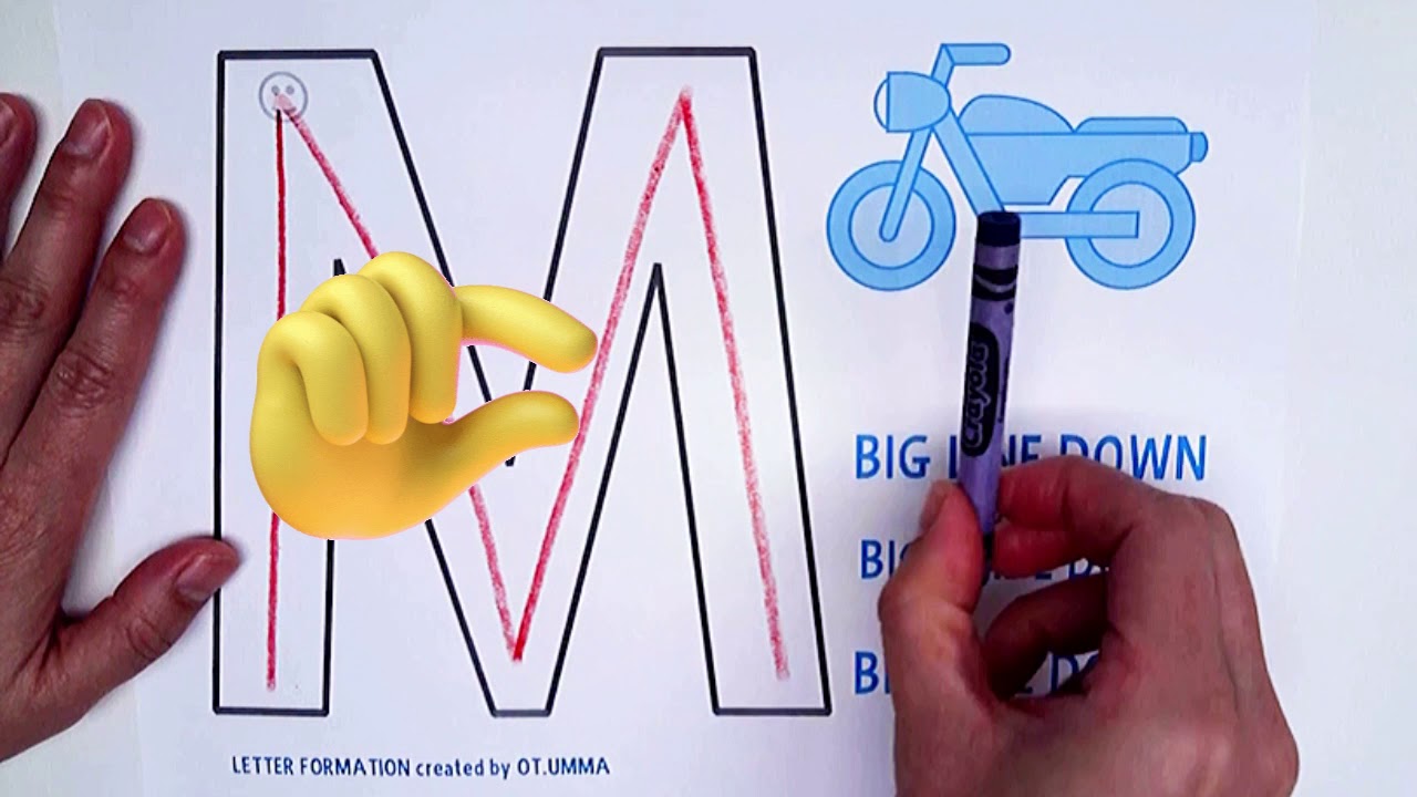 Uppercase M Letter Formation with Ms. Jennell - YouTube