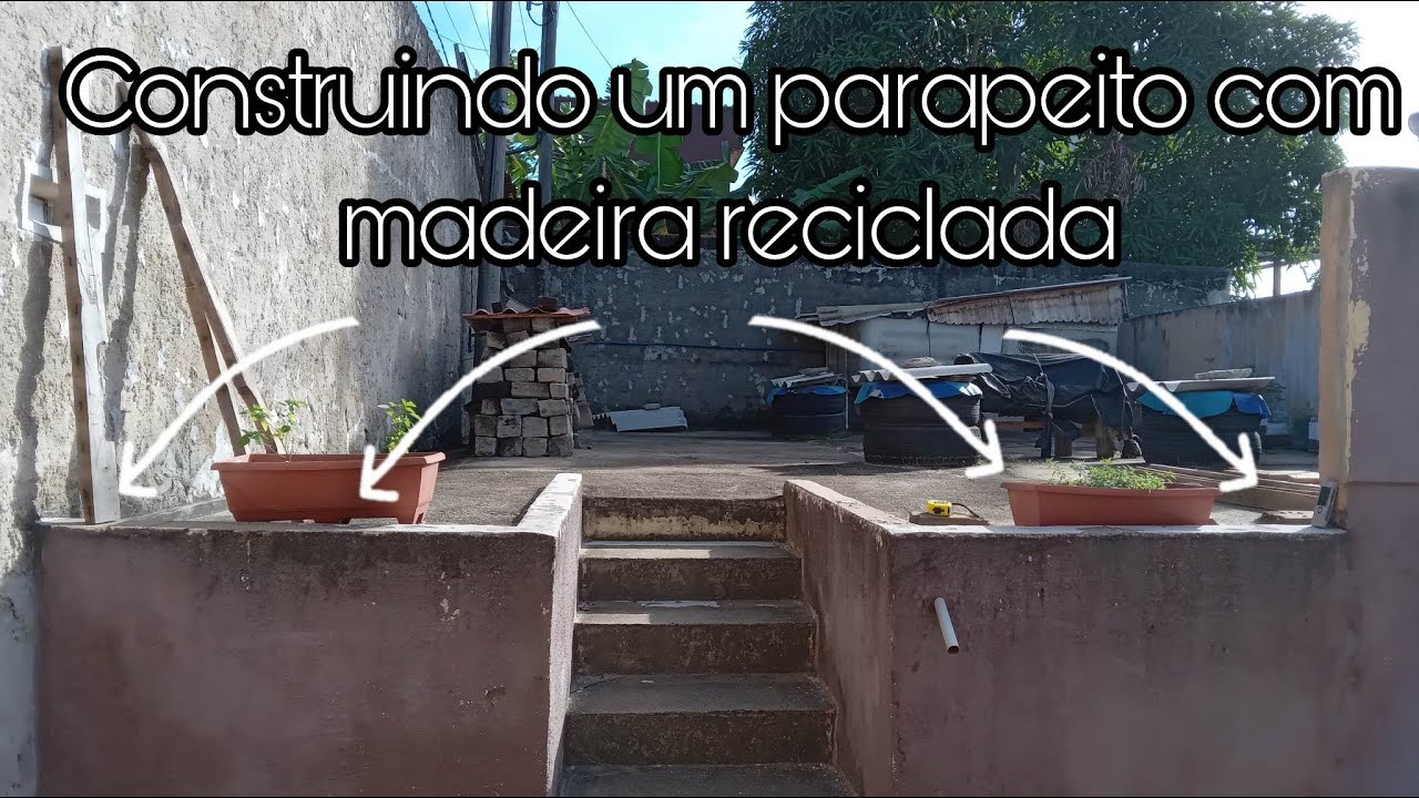 Construindo parapeito com madeira reciclada DIY - YouTube