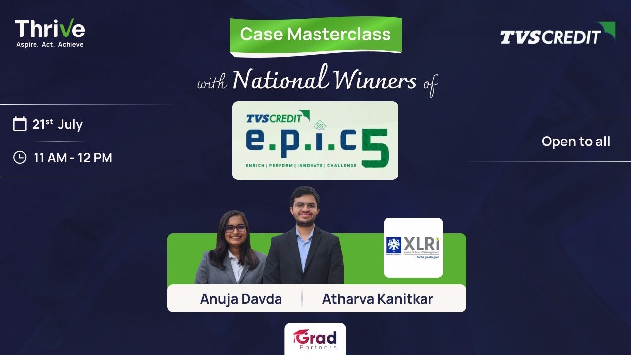 Masterclass on TVS Credit Strategy Challenge 2023 | Thrive with Grad ...
