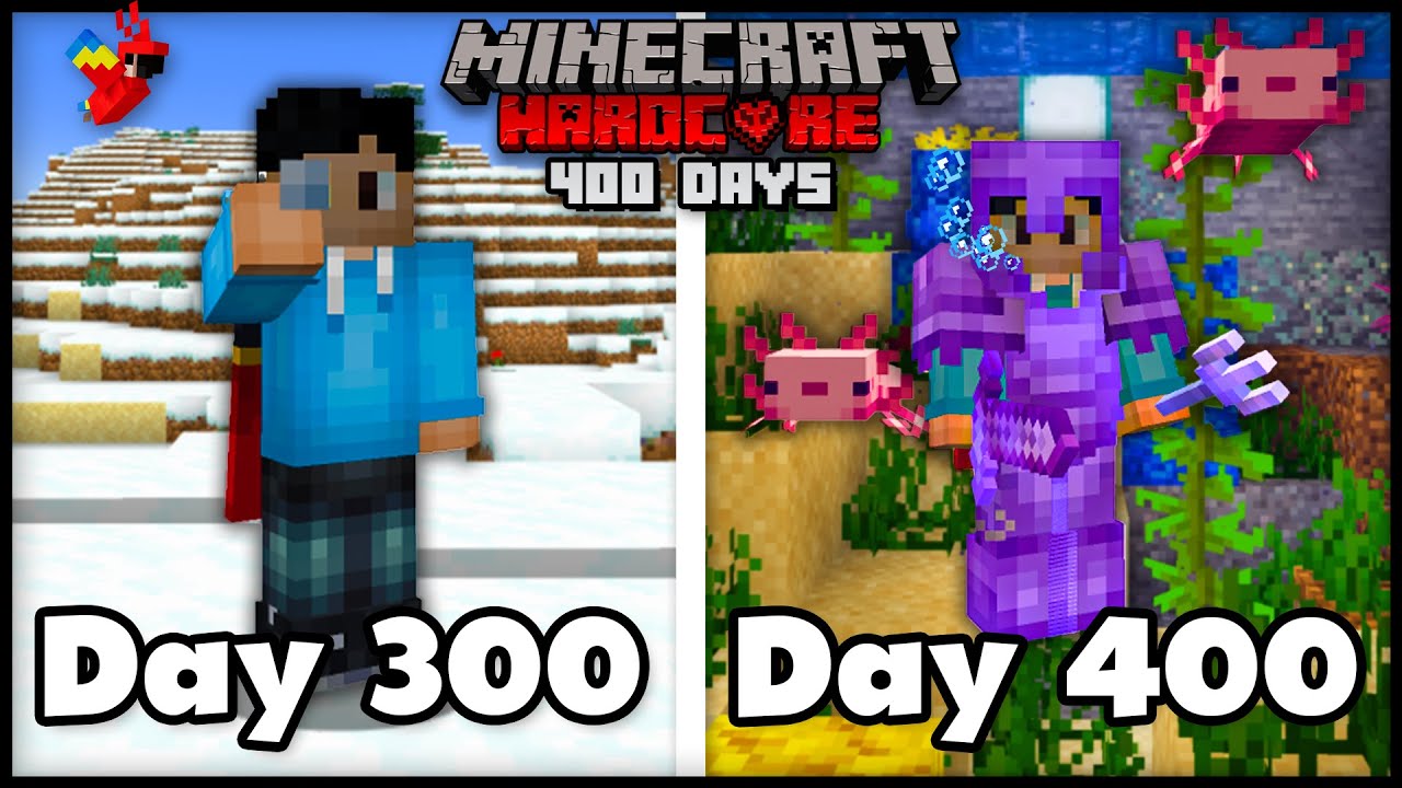 I Survived 400 Days In Hardcore Minecraft... Here's What Happened - YouTube