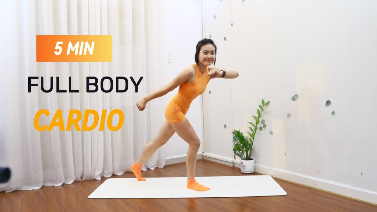 5 MIN FULL BODY CARDIO | Morning Workout Routine, Energy Up - YouTube