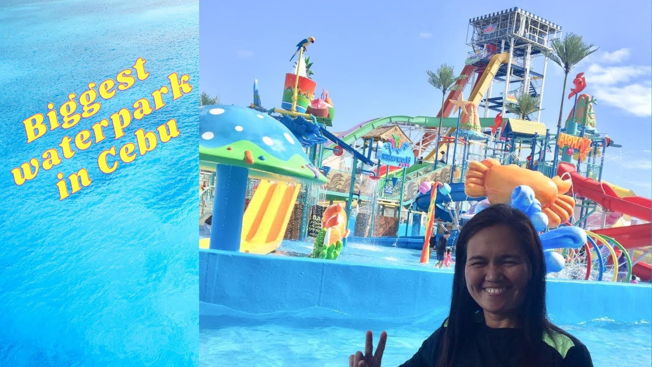 Waterworld Cebu adventure on the biggest swimming pool - YouTube