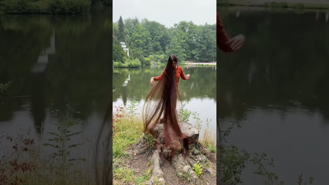 Real-life Rapunzel @aliia_more on the pond - YouTube