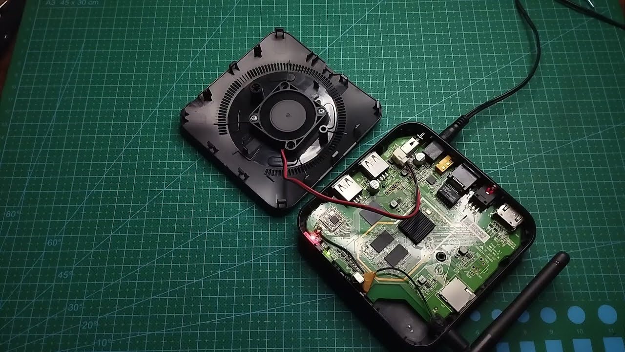 Review STB OpenWRT HG680P Dualboot Modif Antena External + Kipas DC 4CM ...