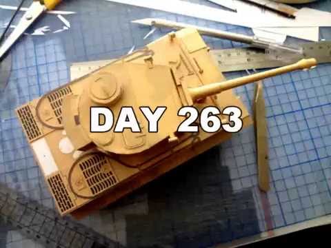 Paper-Replika.com Tiger I paper model making diary - YouTube