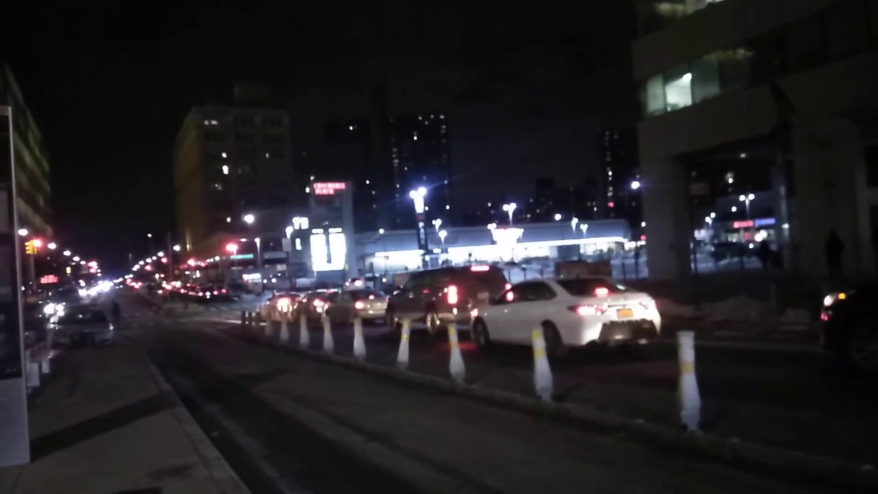 Bronx at night concourse plaza - YouTube