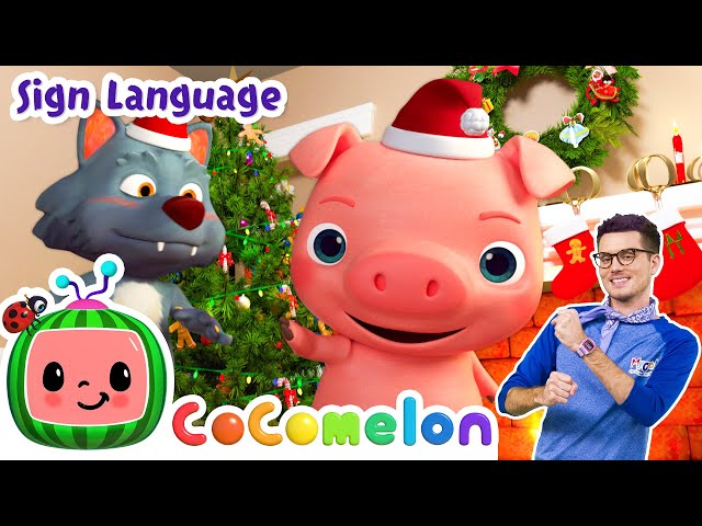 We Wish You a Merry Christmas | Cocomelon Nursery Rhymes | Learn ASL ...