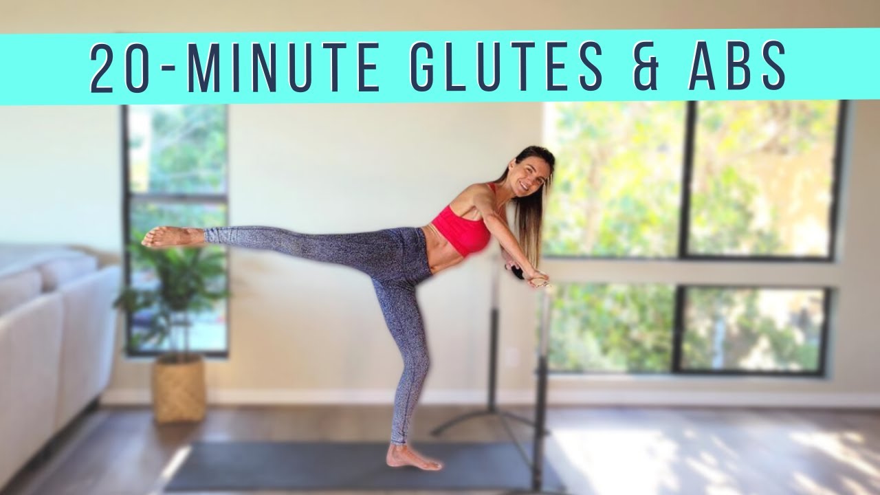 20-minute BARRE workout for glutes & core - YouTube