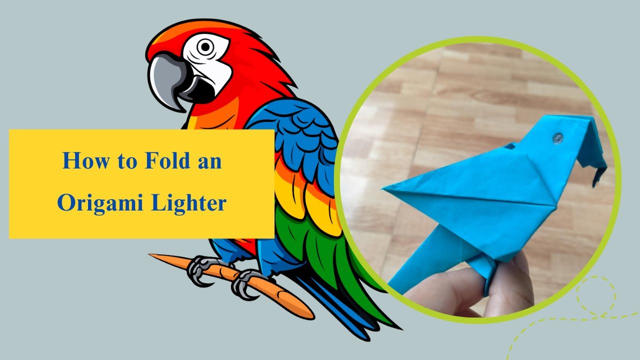 Origami Lighter | How to Fold an Origami Lighter | Folding paper with ...