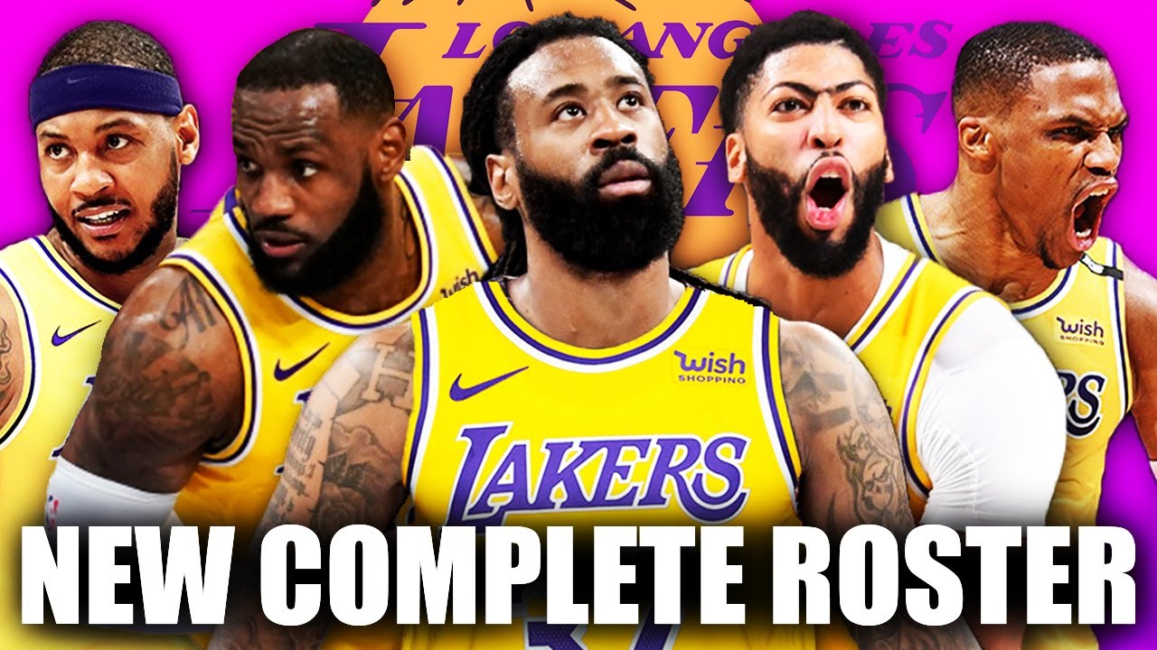 Los Angeles Lakers UPDATED ROSTER Signing DEANDRE JORDAN For Final Spot ...