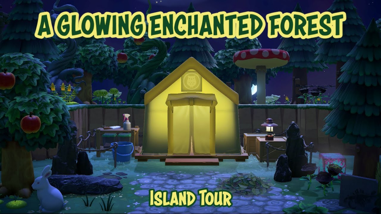 An enchanted forest full of bunnies | ACNH Island Tour - YouTube