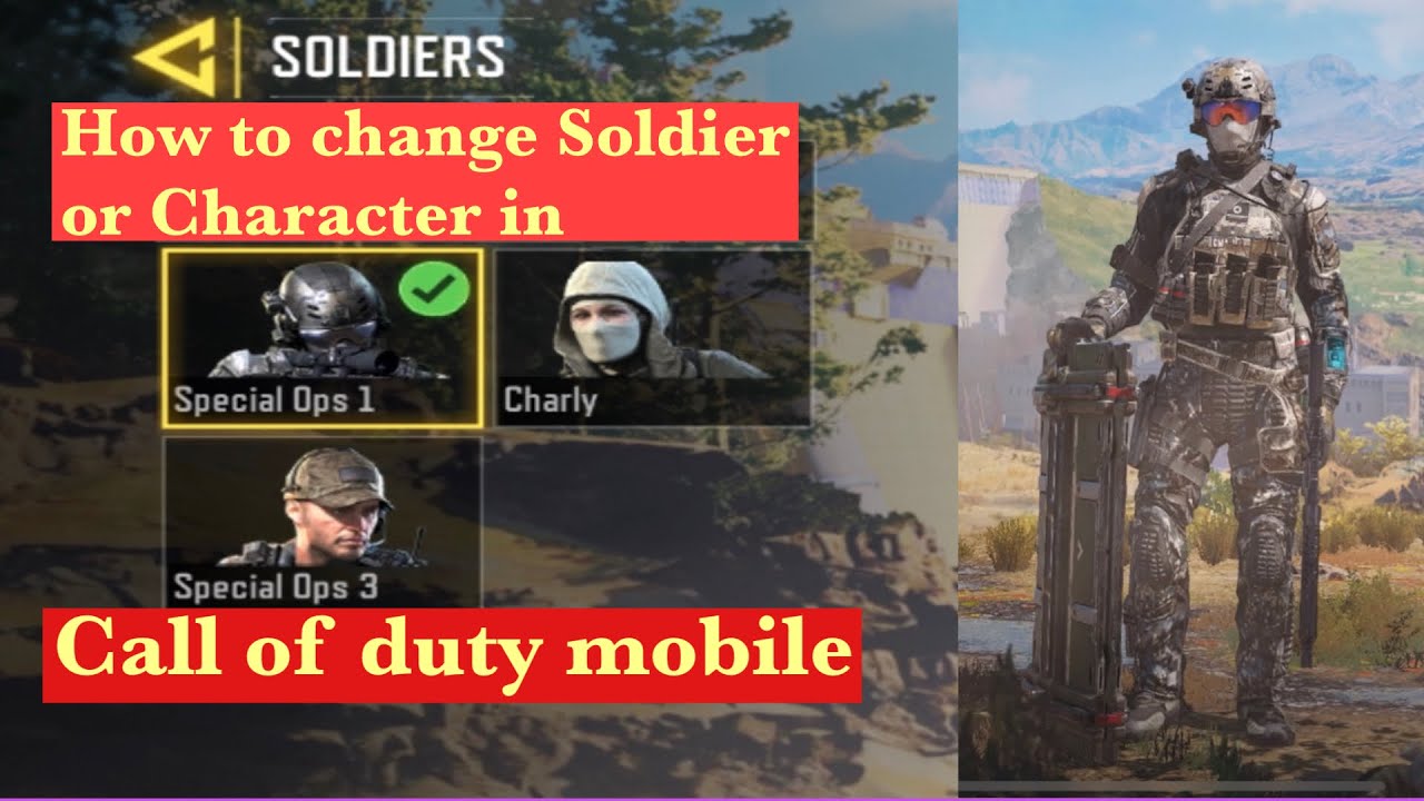 How to Change soldier or character ||Call of duty mobile |Codm ️ - YouTube