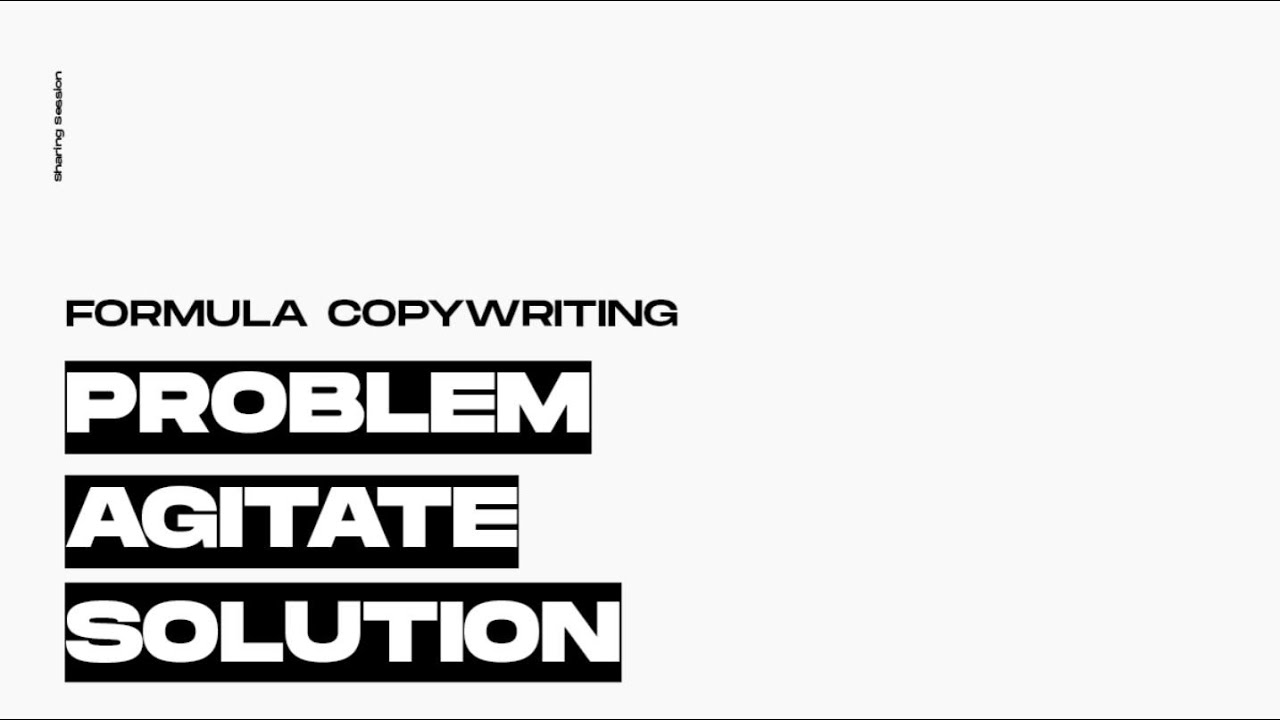 FORMULA COPYWRITING PROBLEM AGITATE SOLUTION (PAS) - YouTube