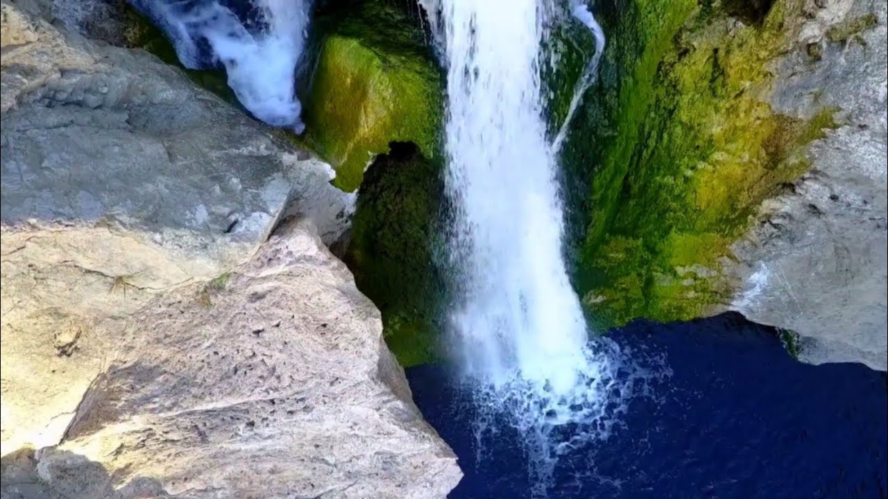 Drone Footage of Waterfalls | Waterfall Nature Background 4K Stock ...