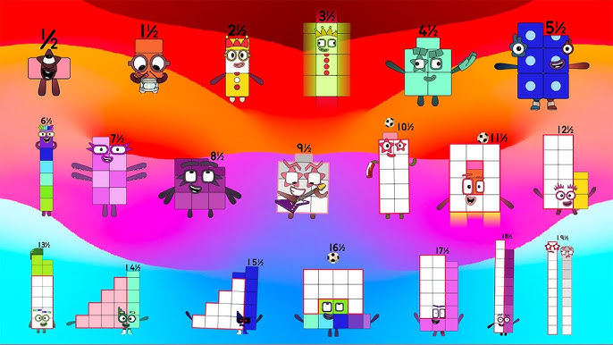 Numberblocks Band Song In Halves Youtube Hand2mind Numberblocks Five's