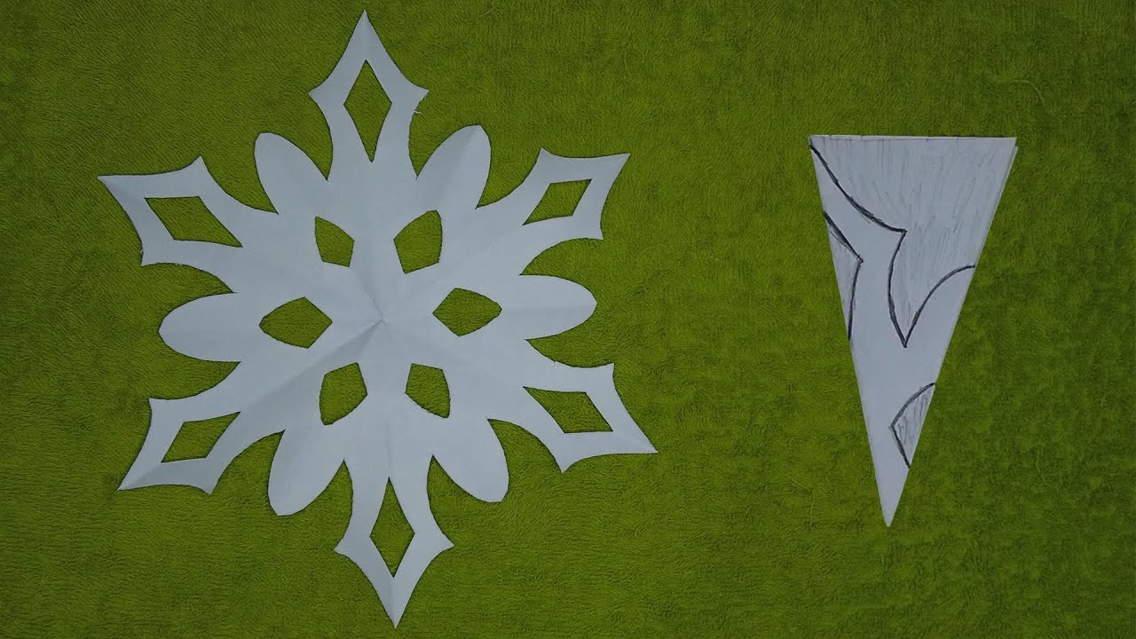 Paper Design | How to Make a Paper Snowflake | Easy Craft. - YouTube