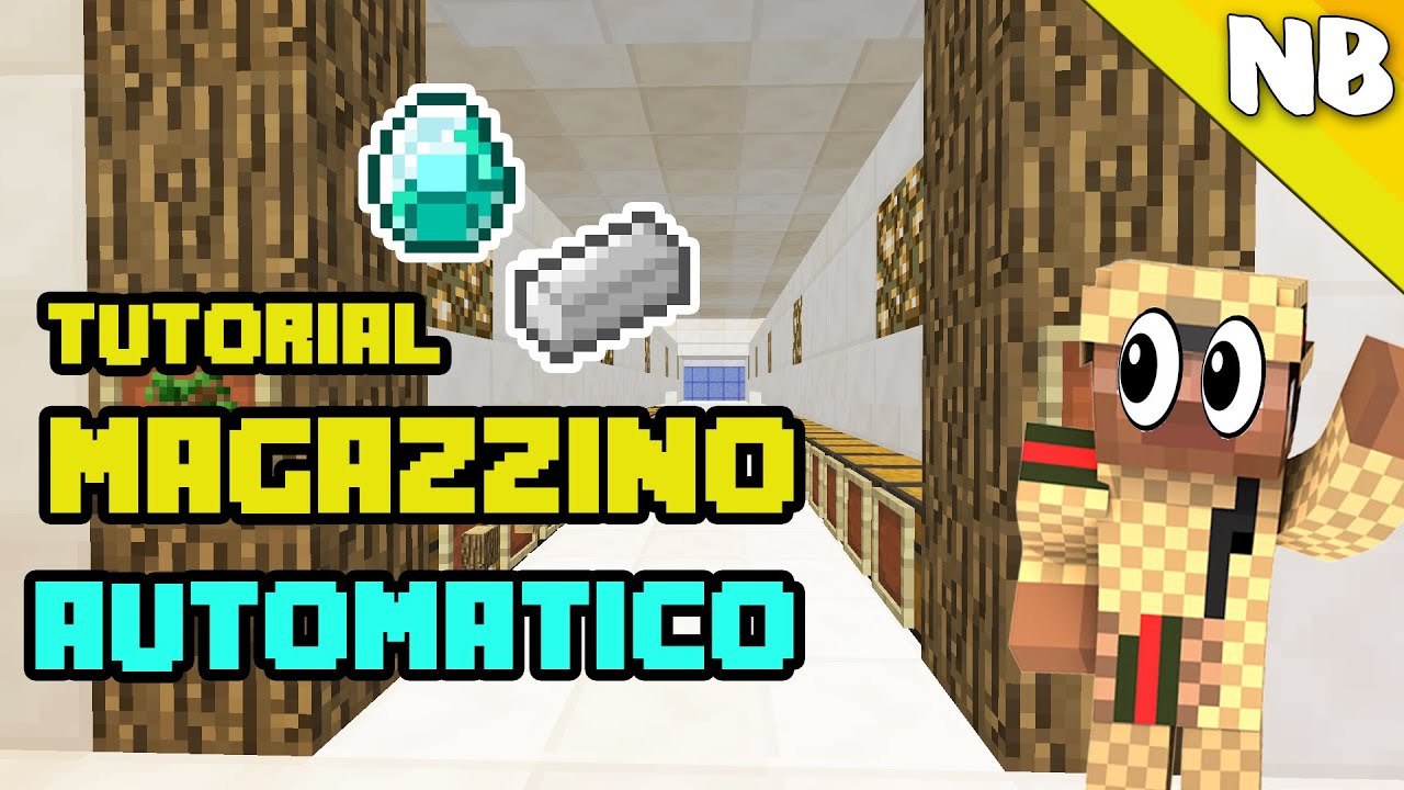 MAGAZZINO AUTOMATICO FACILE - MINECRAFT TUTORIAL 1.15.2 - YouTube