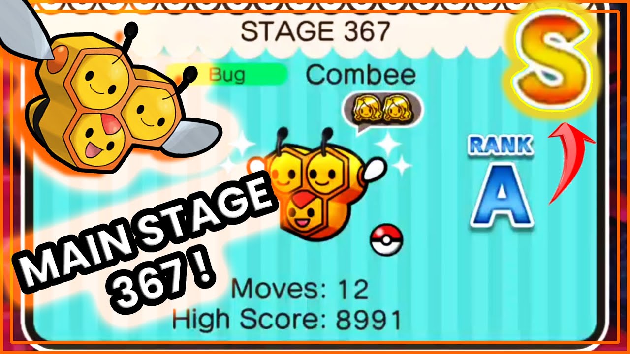 Pokemon Shuffle - Main Stage 367 - Combee (Itemless/Rematch for the S ...
