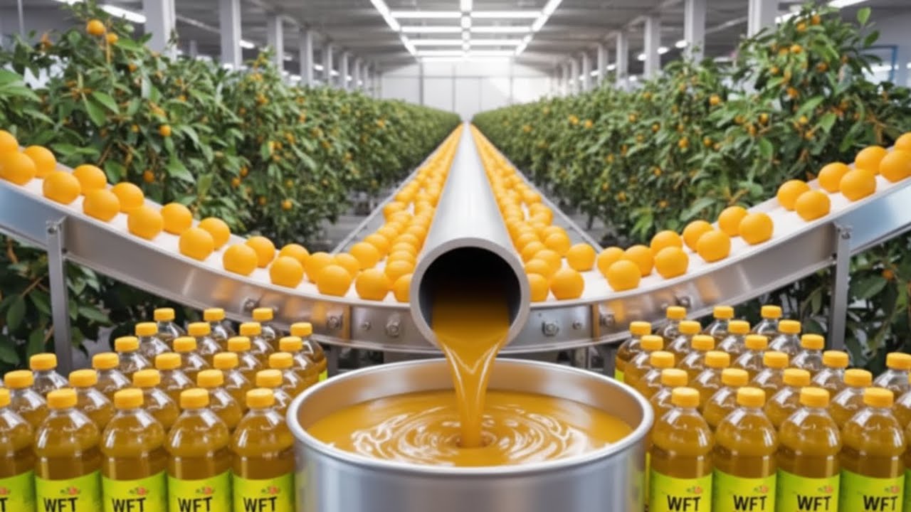 Inside the WFT orange juice manufacturing plant, the process of ...