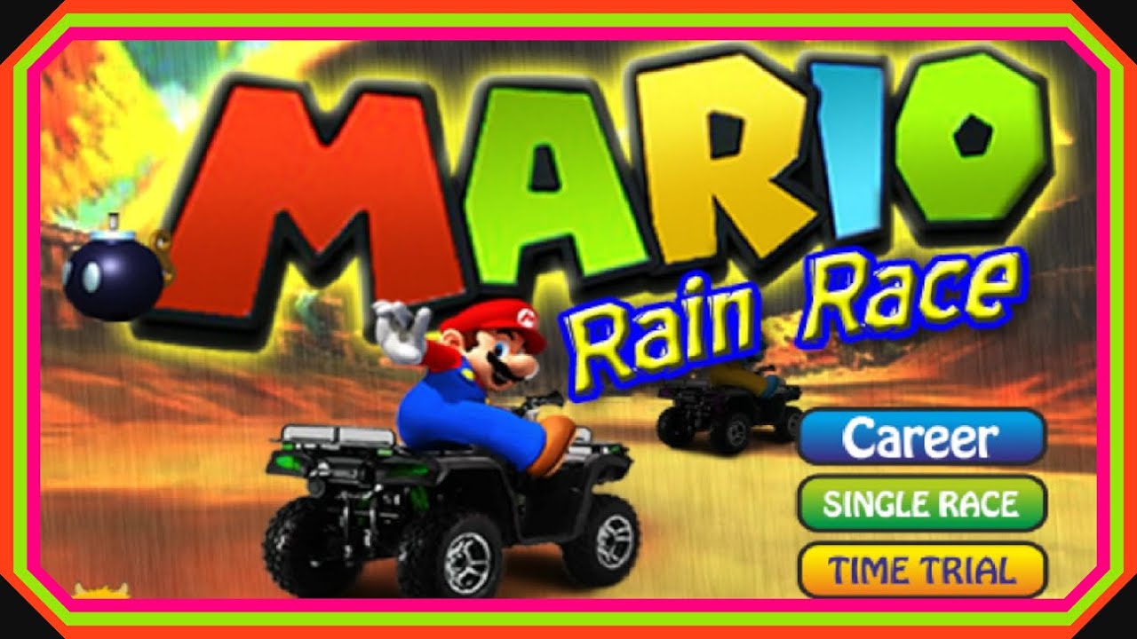Mario Rain Race 🚘 [100%/Playthrough/English/HD] - YouTube