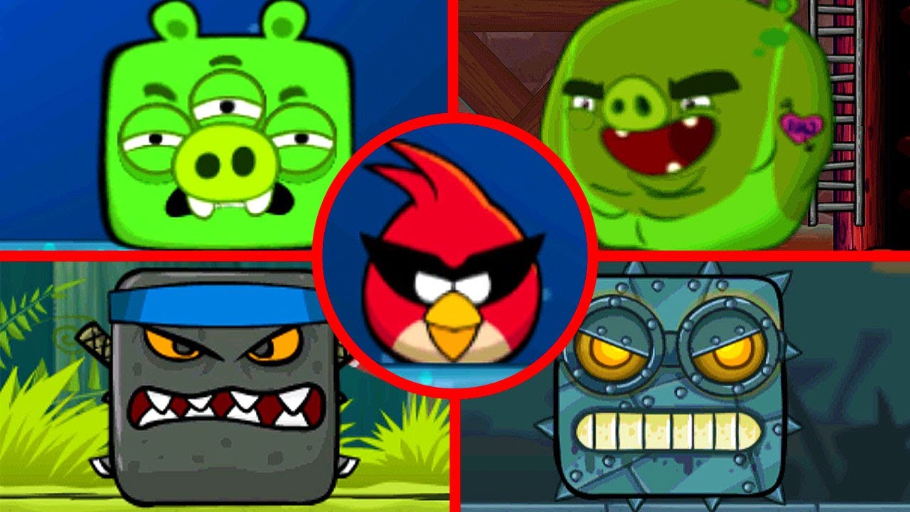 Angry Birds Space Ball Red Ball 4 Mod - All Bosses (Boss Fight) 1080P ...