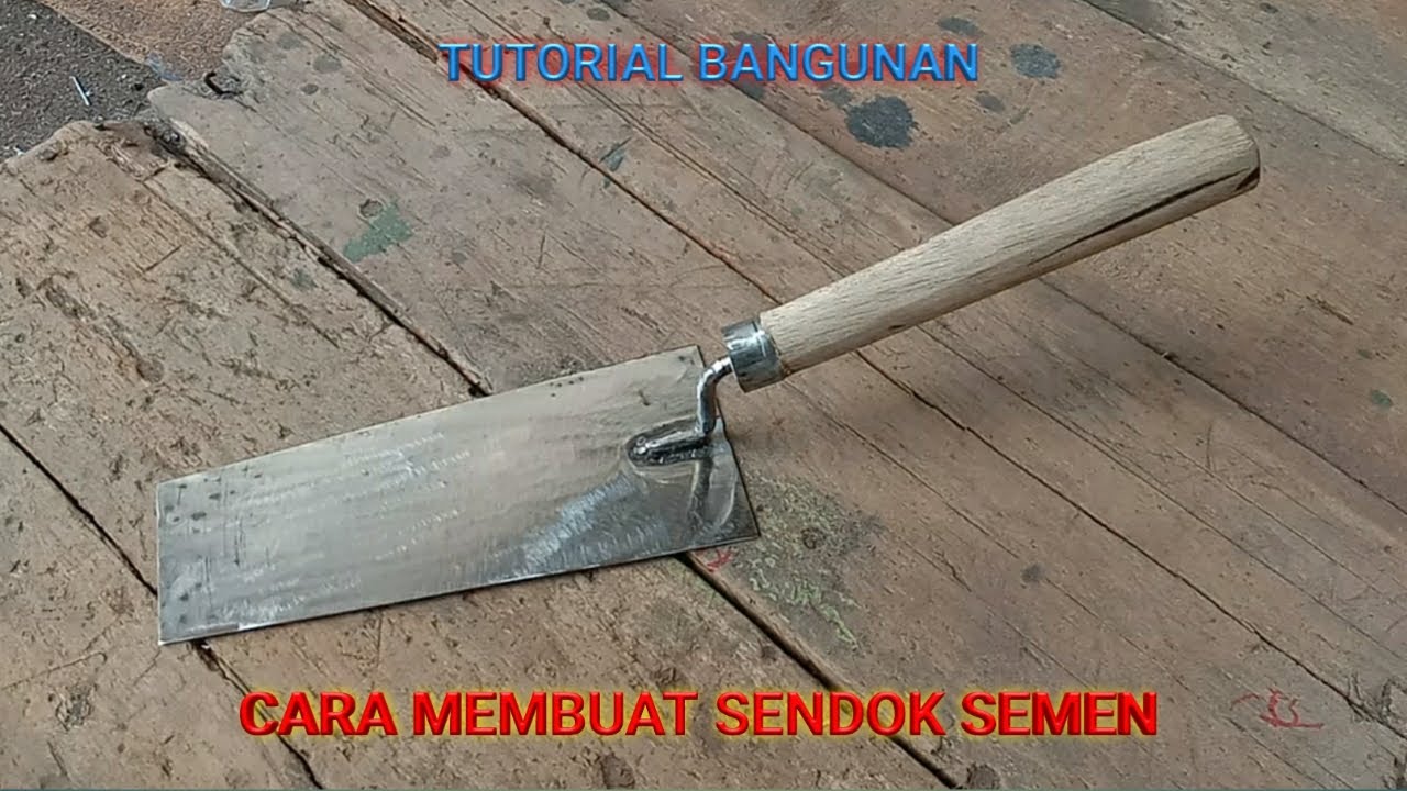 TUTORIAL BANGUNAN//CARA MEMBUAT SENDOK SEMEN - YouTube