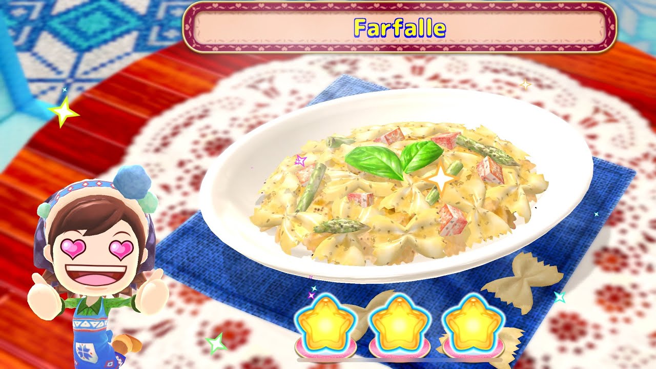 Cooking mama cuisine recipe #25 NO COMMENTARY// Farfalle - YouTube