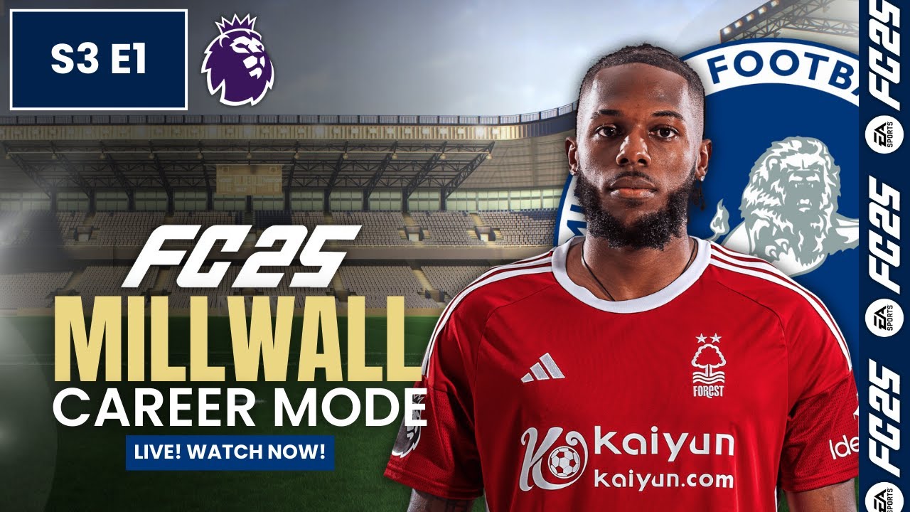 New Stadium! Millwall FC25 Career Mode! (live) - YouTube