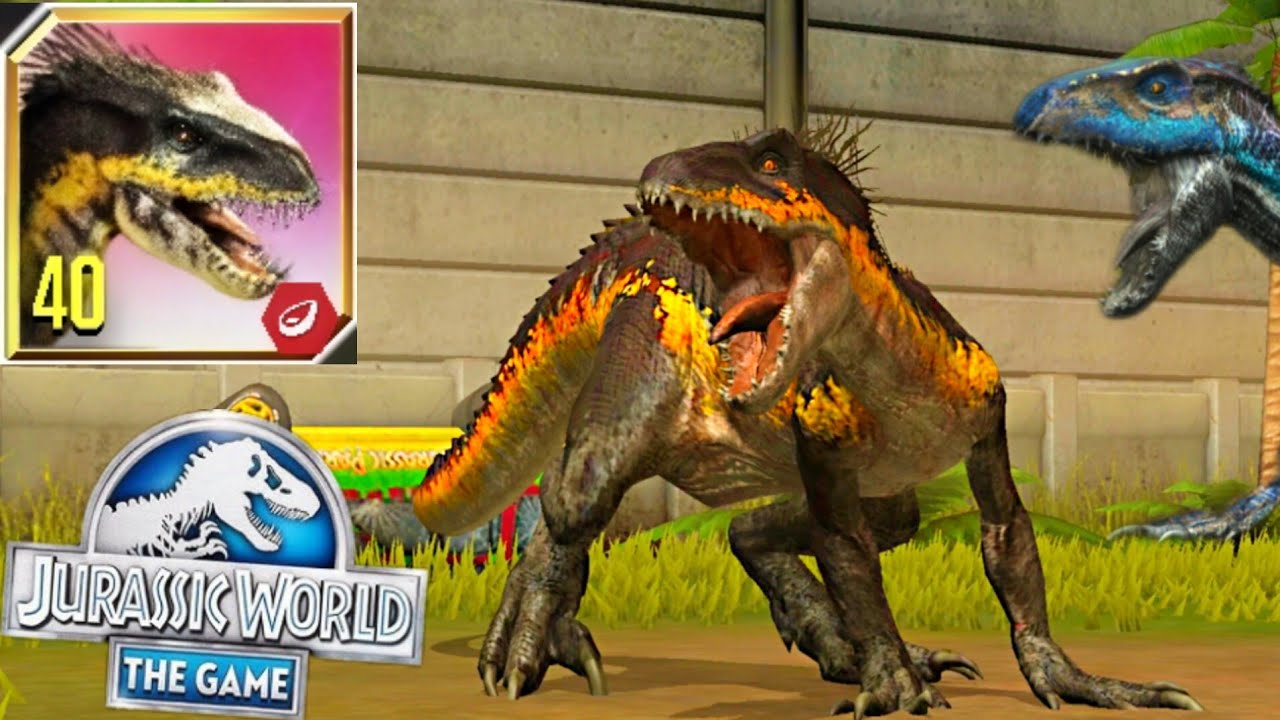INDORAPTOR G1 no LV 40 - vídeo ESPECIAL - JURASSIC WORLD THE GAME - YouTube