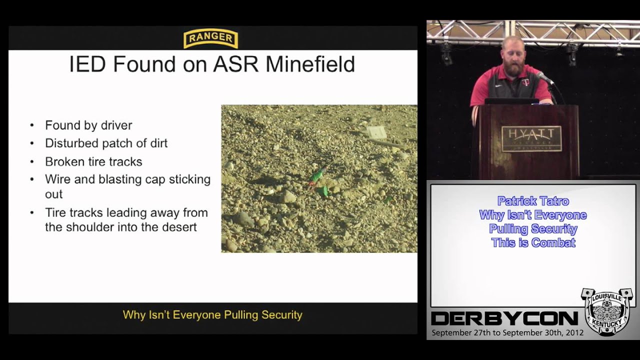 2 3 5 Patrick Tatro Why isn't everyone pulling security this is combat ...