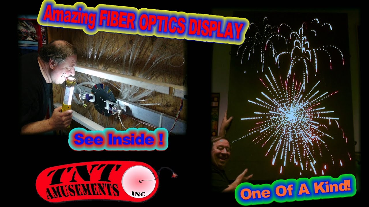 #1247 STUNNING 6 Foot Fiber Optics FIREWORKS DISPLAY-One Of A Kind! TNT ...